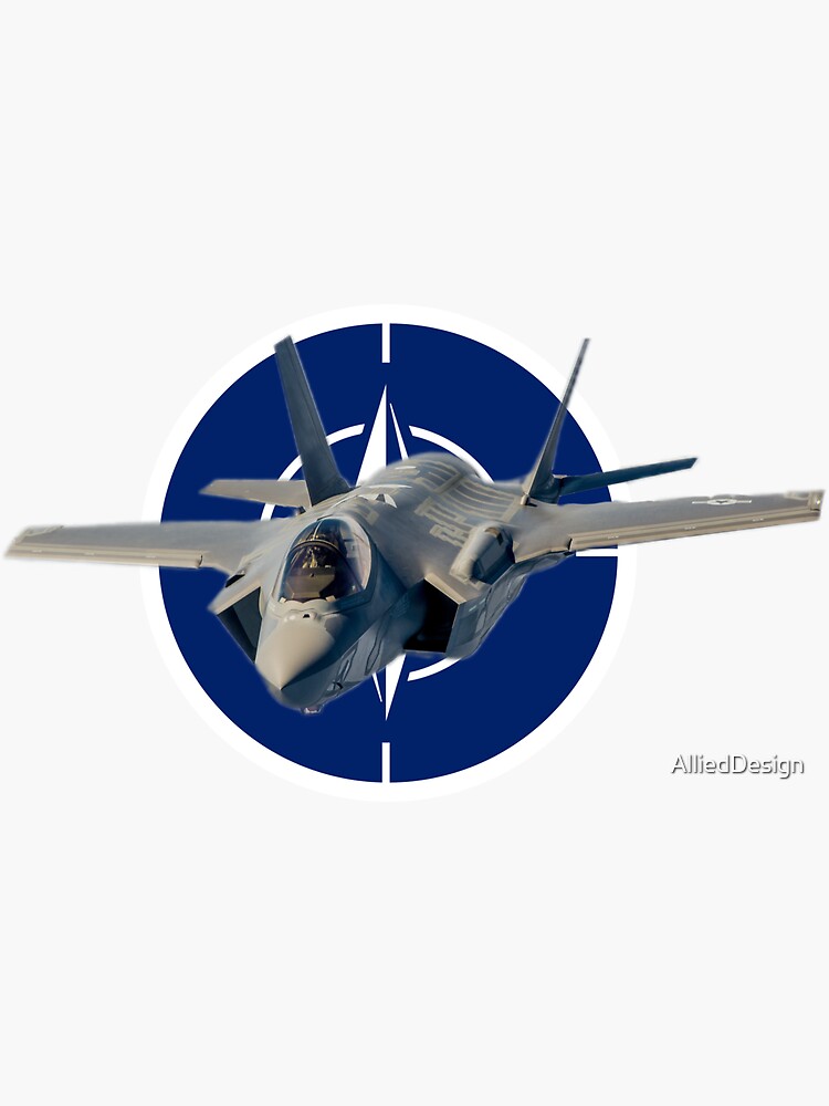 "NATOWAVE F-35" Sticker for Sale by AlliedDesign | Redbubble