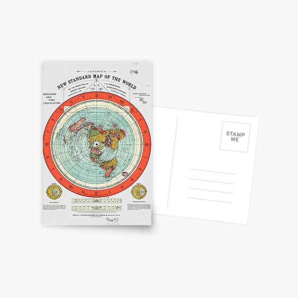"Flat Earth - Alexander Gleason's New Standard Map Of The World 1892 ...
