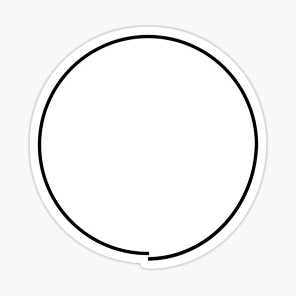 Pegatina «Círculo imperfecto» de Seemushk | Redbubble