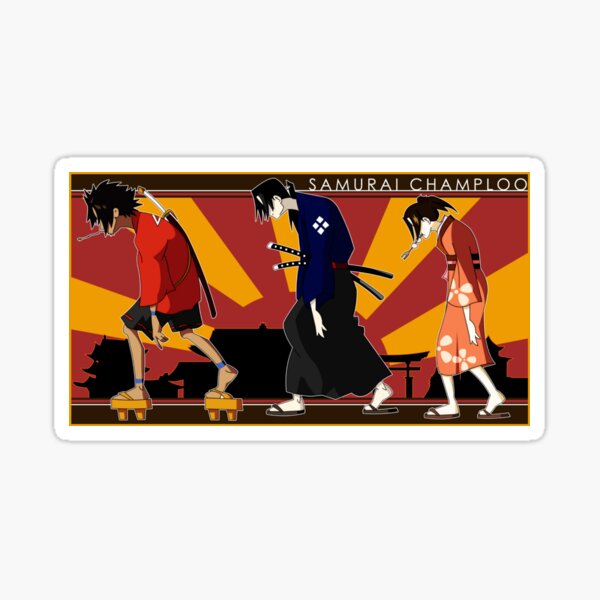 "Tired samurai champloo anime weekend special " Sticker for Sale by ...