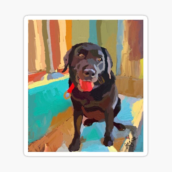 "Hand Drawn Black Dog" Sticker for Sale by Dogitudes | Redbubble
