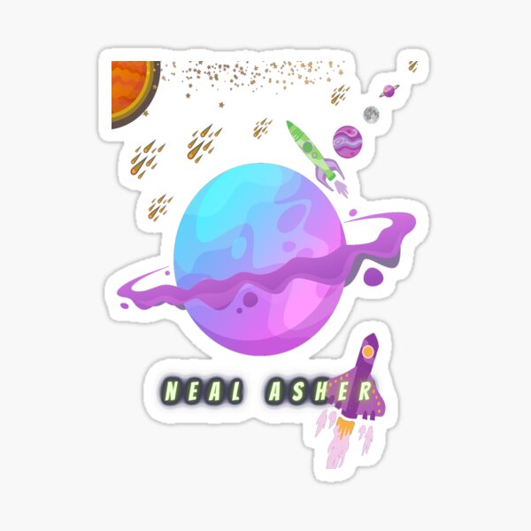 "Neal Asher" Sticker for Sale by NamKey | Redbubble