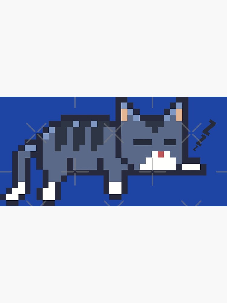 "Pixel art cute cat Sleeping" Poster for Sale by Robibahroni | Redbubble