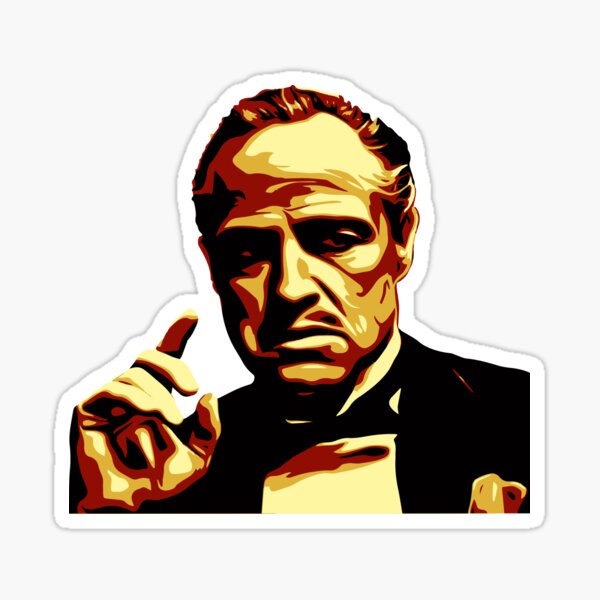 "Don Vito Corleone | Godfather" Sticker for Sale by skraps-ink | Redbubble