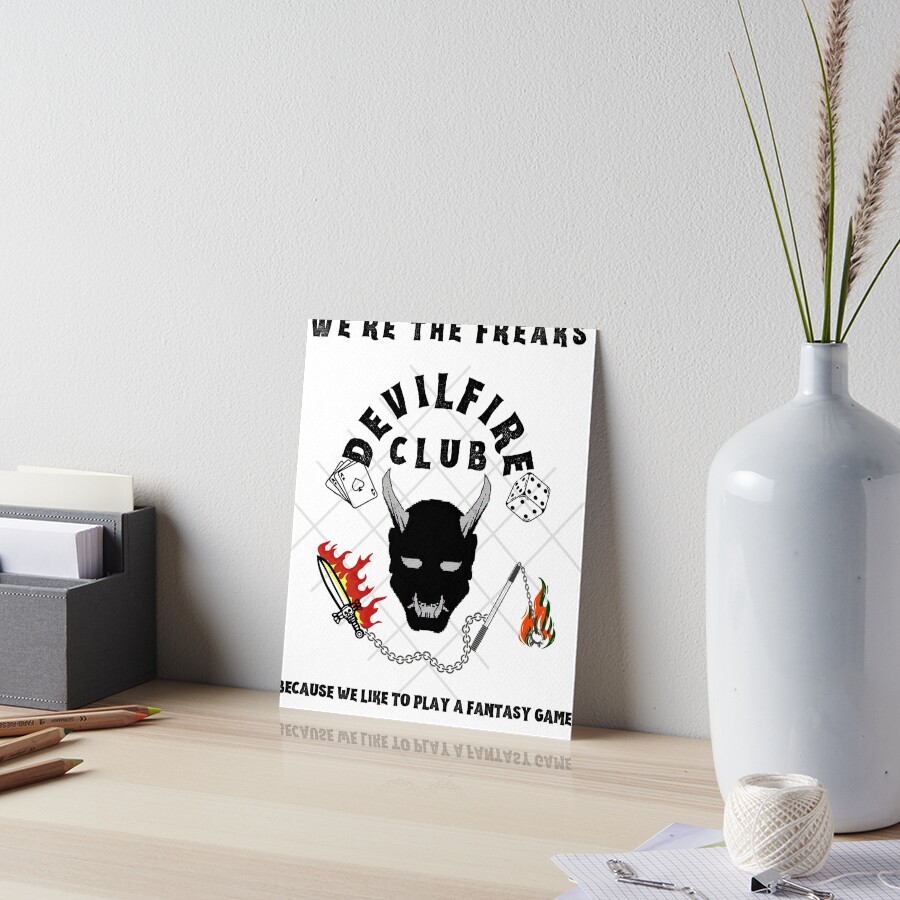 "Devil fire club Eddie Munson Stranger things" Art Board Print for Sale ...