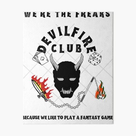 "Devil fire club Eddie Munson Stranger things" Art Board Print for Sale ...