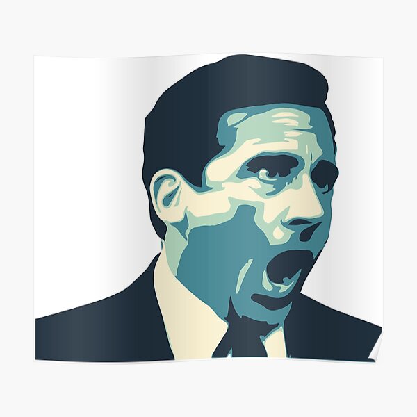 "Michael Scott | The Office" Poster for Sale by skraps-ink | Redbubble