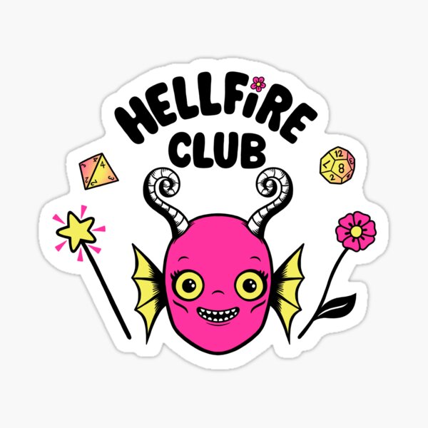 "Hellfire Club cute sticker" Sticker for Sale by tallrabbit | Redbubble