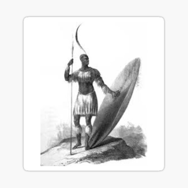 "Shaka Zulu" Sticker for Sale by KamoMokotedi | Redbubble