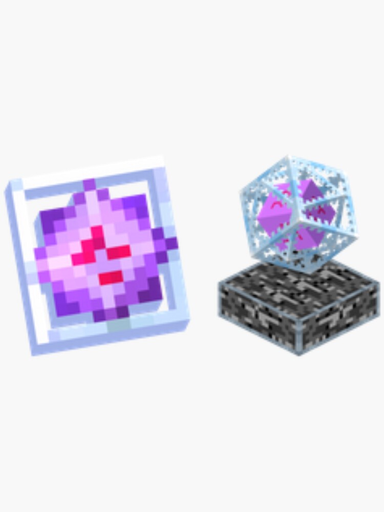 "Minecraft End Crystal sticker design funny End Crystal stickers ...