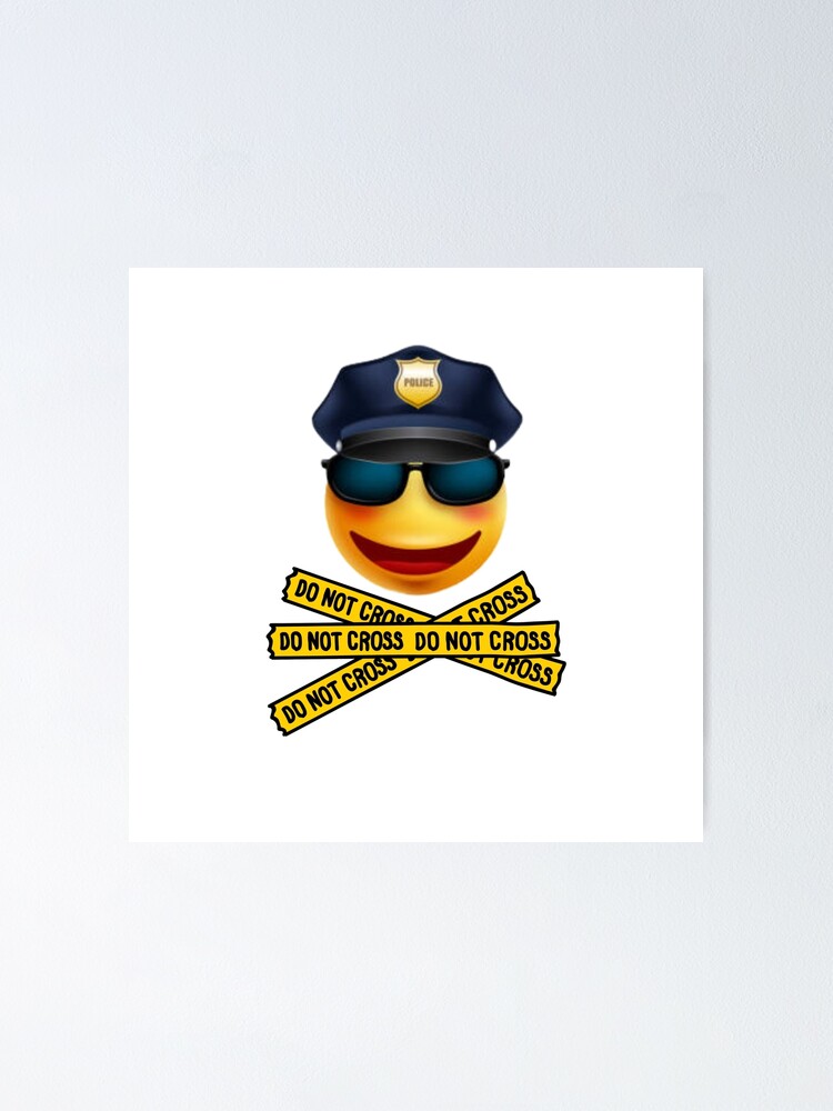 "Smiley - Police" Poster for Sale by Berbha2nde | Redbubble