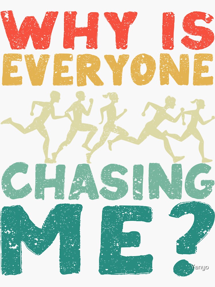 "Why is everyone after me? Funny cross" Sticker for Sale by Yanyo ...