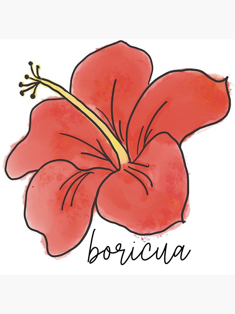 "Flor de Maga Watercolor Art by IslaVidaPR" Poster for Sale by ...