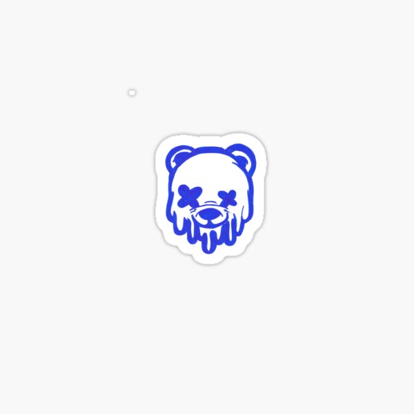 "Blue Bear" Sticker for Sale by KrissArtShop | Redbubble