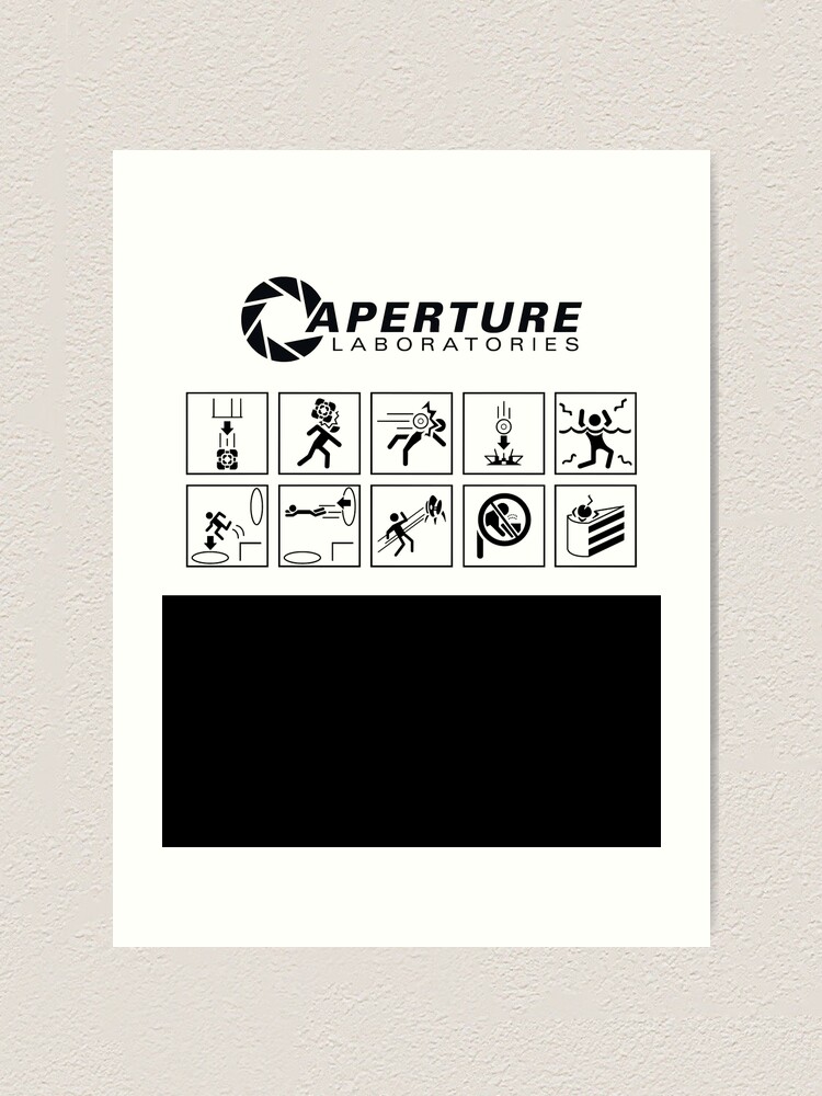 "Portal Test Chamber Icons " Art Print for Sale by ankawa5 | Redbubble