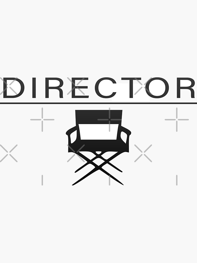 "Director - Film Crew Logo" Sticker for Sale by McKeeverDesigns | Redbubble