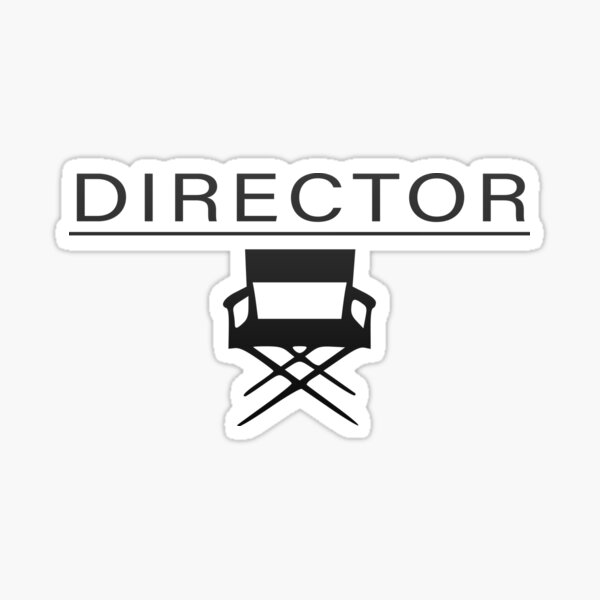 "Director - Film Crew Logo" Sticker for Sale by McKeeverDesigns | Redbubble
