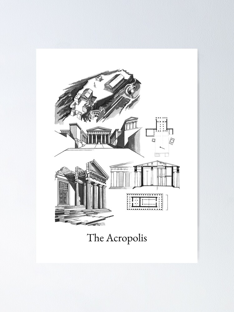"The Acropolis of Athens" Poster for Sale by ToyoYukimura | Redbubble