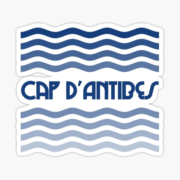 "Cap d'Antibes, France" Sticker for Sale by Belcordi | Redbubble