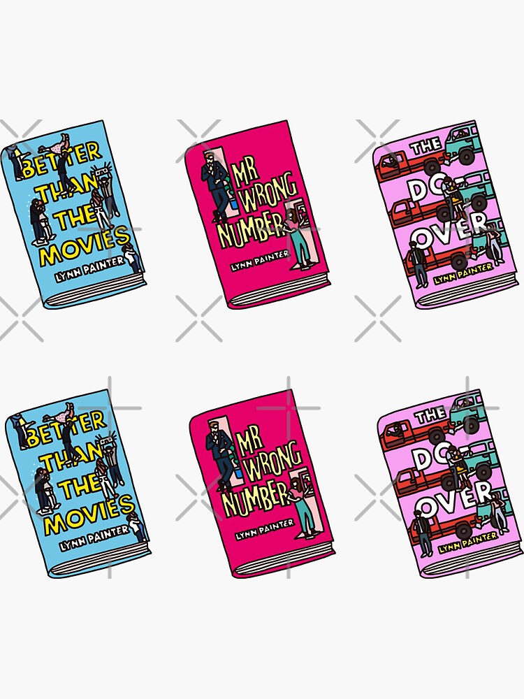 "Lynn Painter books" Sticker by lalashellsArt | Redbubble