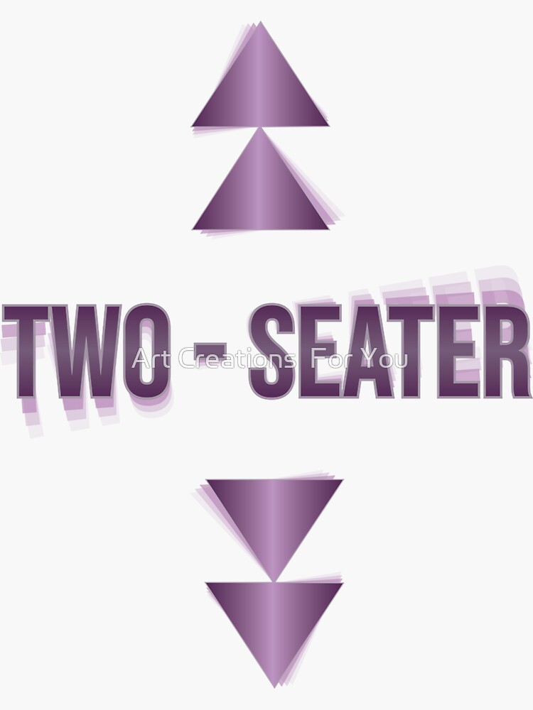 "Two seater design" Sticker for Sale by aleynanuhveren | Redbubble