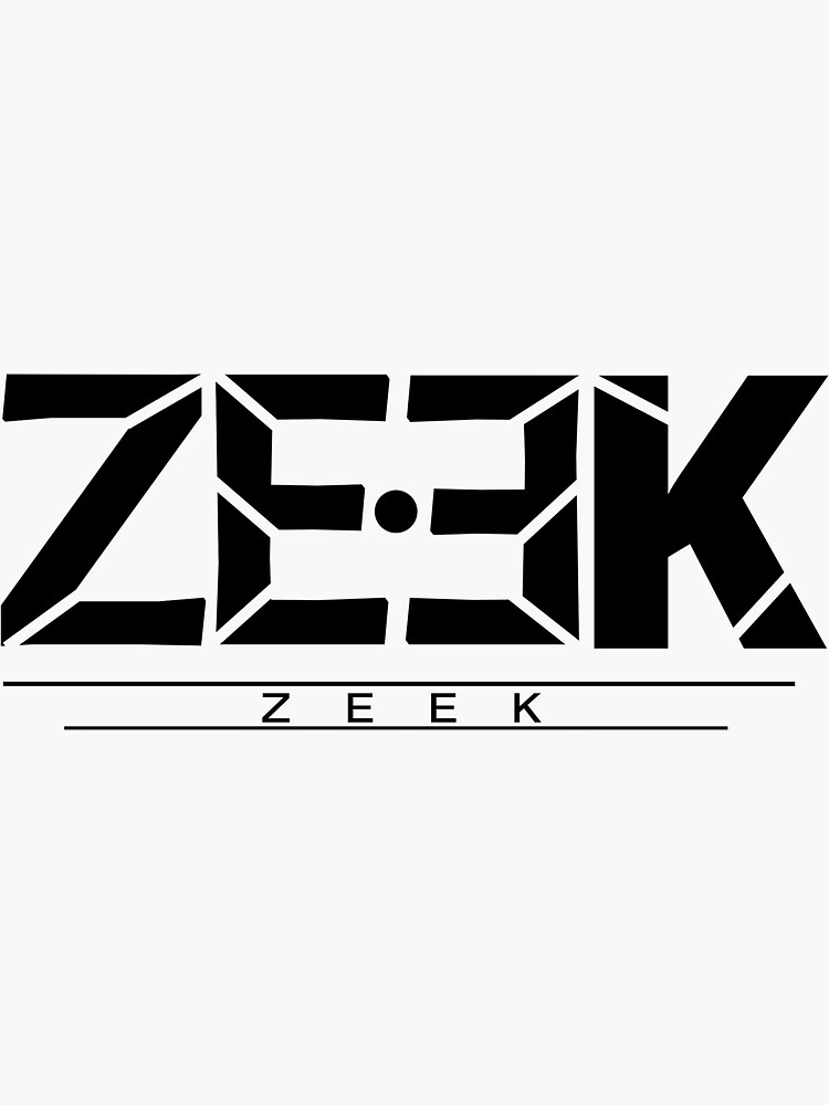 "Zeek " Sticker for Sale by adiviewers | Redbubble
