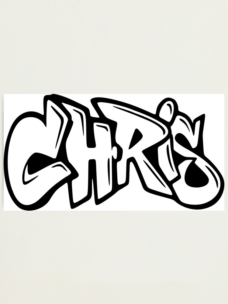 "Chris - Graffiti Name Design" Photographic Print for Sale by ...