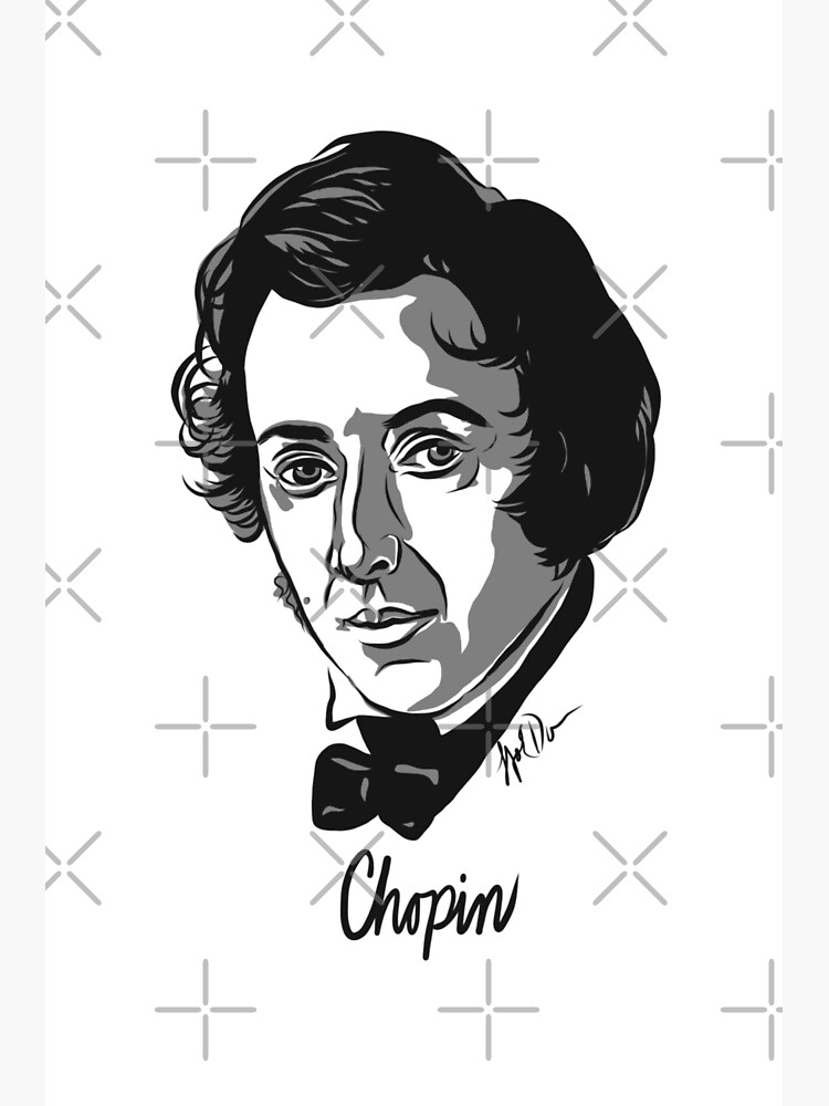 "Frederic Chopin composer" Poster for Sale by fortissimotees | Redbubble