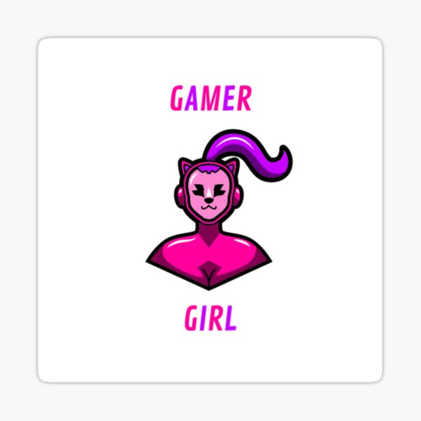 "Gamer Girl" Sticker for Sale by hsergio | Redbubble