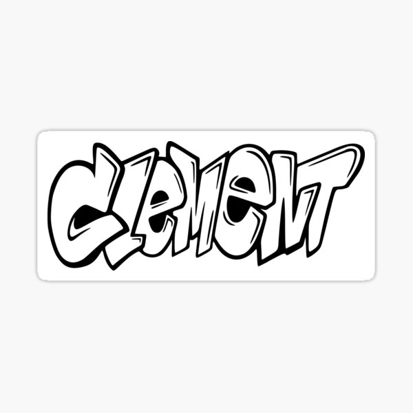 "Clement - Graffiti Name Design" Sticker for Sale by NameThatShirt ...