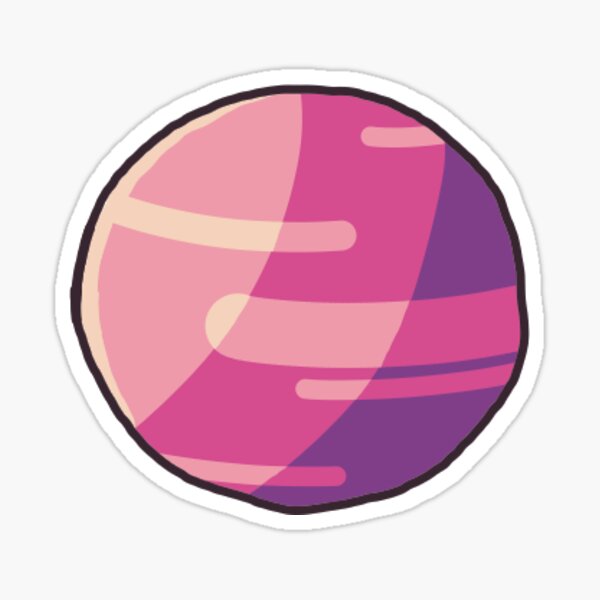 "Pink Planet" Sticker for Sale by thijsoid | Redbubble