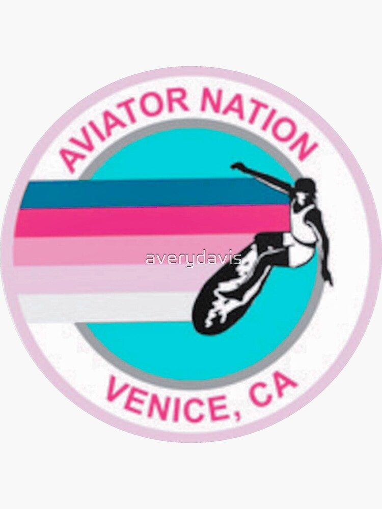 "Aviator Nation Logo Venice, California" Sticker for Sale by averydavis ...