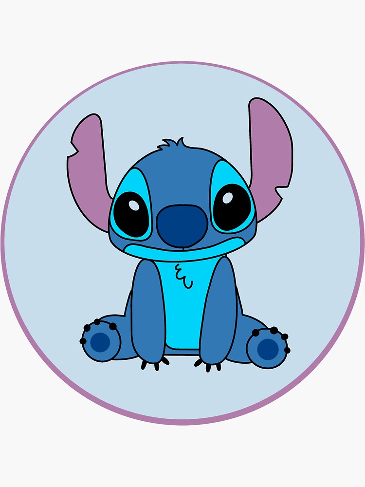 "Stitch Circular Design " Sticker for Sale by Rileydriscoll30 | Redbubble