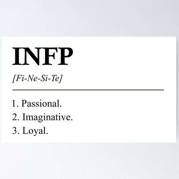 "INFP Definition" Poster by Renno- | Redbubble