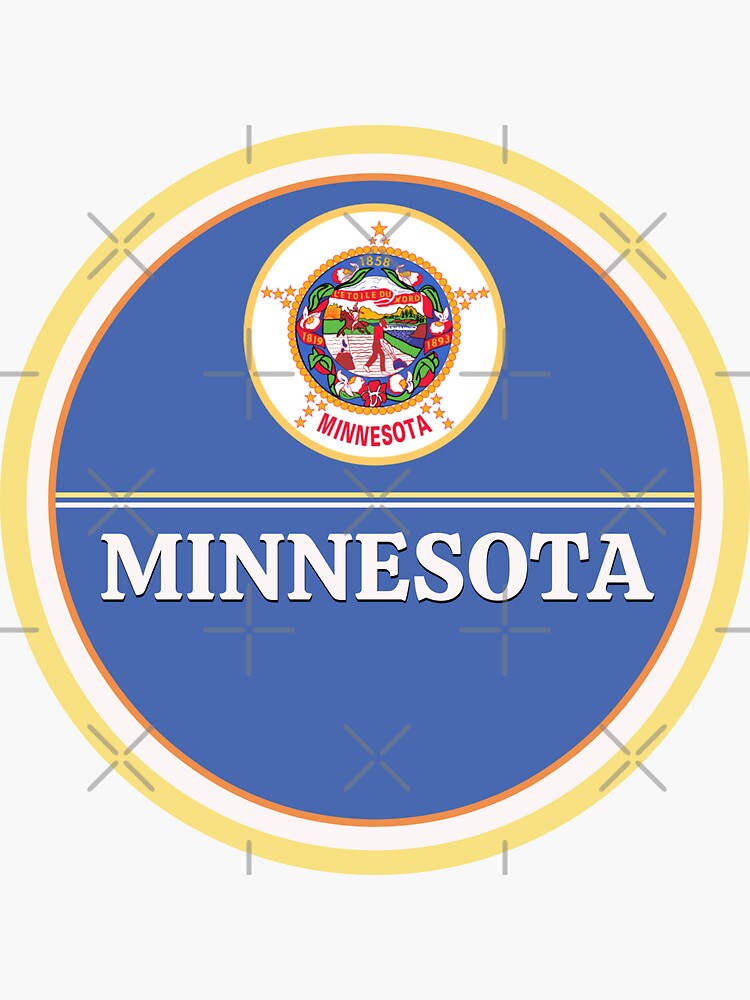 "Minnesota State Flag Roundel" Sticker for Sale by FedSherDesign ...