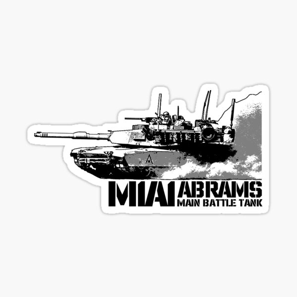 "M1 Abrams" Sticker for Sale by deathdagger | Redbubble