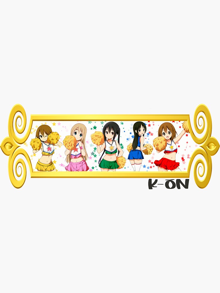 "K-ON Banner with Art Frame" Sticker for Sale by epinkb | Redbubble