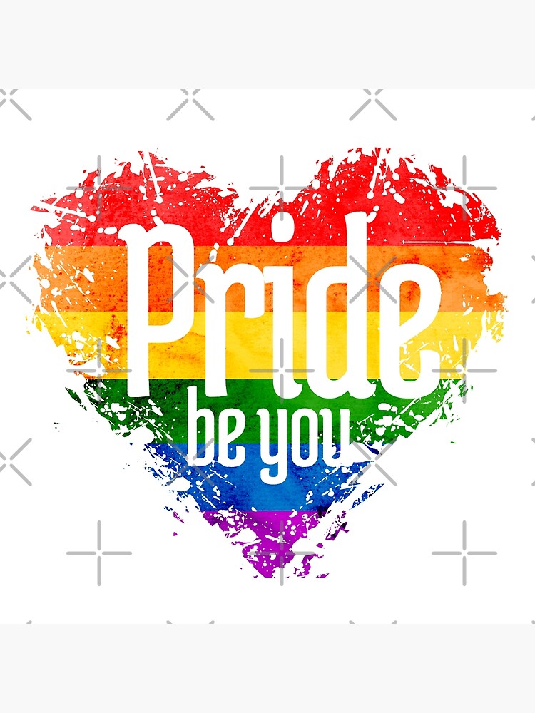 "Love who you want be you Pride" Poster for Sale by CattlettArt | Redbubble