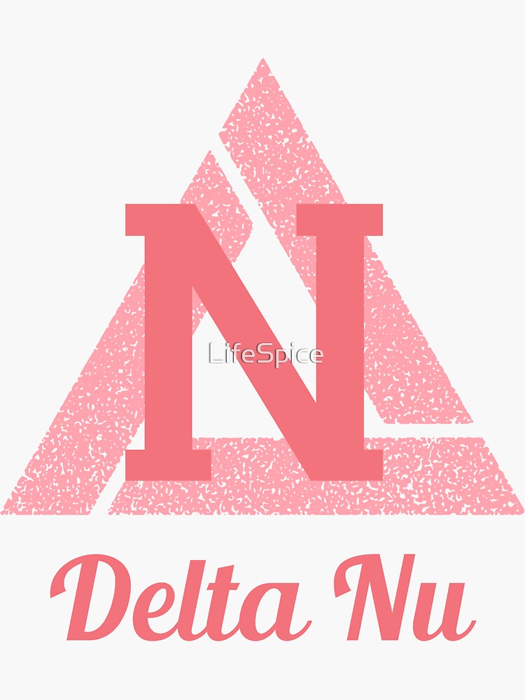 "Delta Nu" Sticker for Sale by LifeSpice | Redbubble
