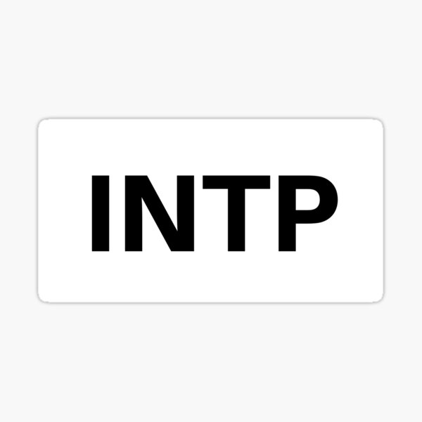 "INTP" Sticker for Sale by Typify | Redbubble