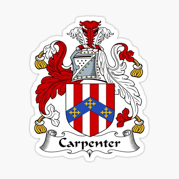 "Carpenter" Sticker for Sale by HaroldHeraldry | Redbubble