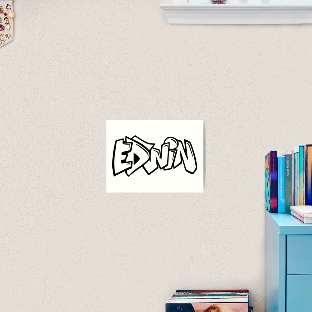 "Edwin - Graffiti Name Design" Poster for Sale by NameThatShirt | Redbubble