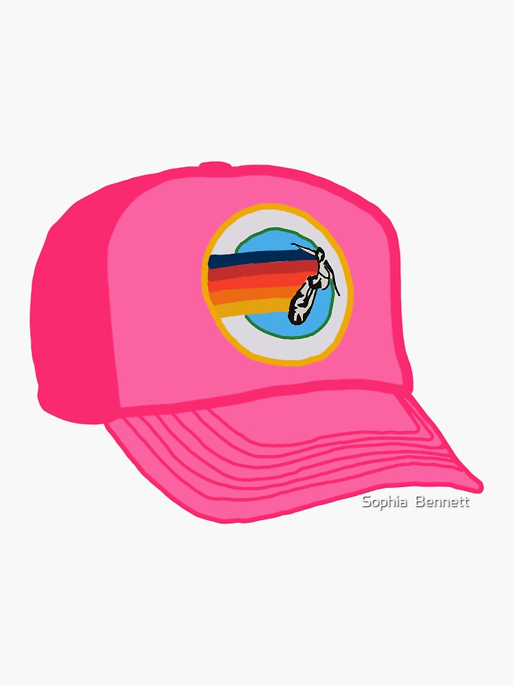"PREPPY HAT" Sticker for Sale by susanbennett | Redbubble