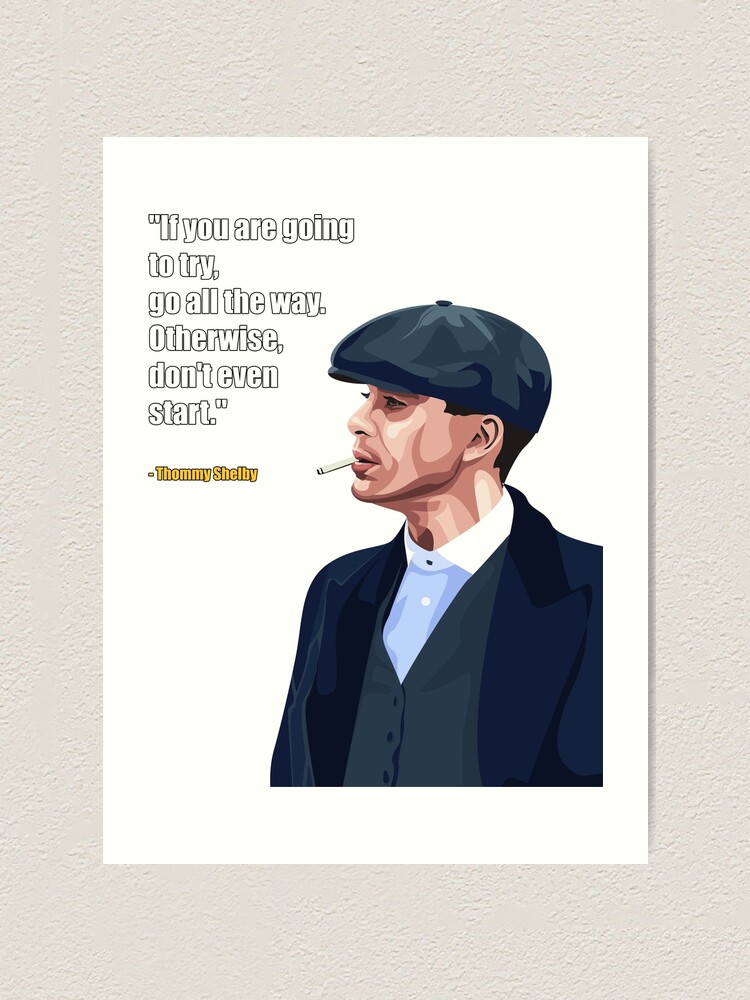 "Thomas Shelby Peaky Blinders Vector Art" Art Print for Sale by ...