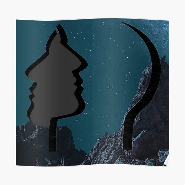 "Two Faces" Poster for Sale by Alexandar19 | Redbubble