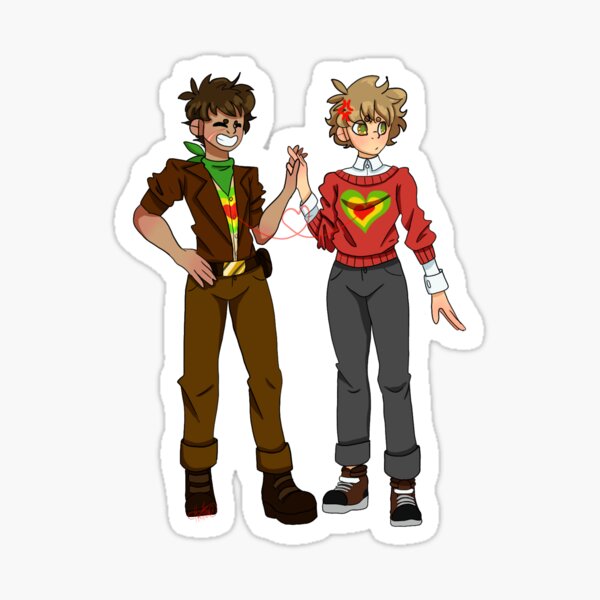 "Double Life Desert Duo" Sticker for Sale by ChaiHena | Redbubble