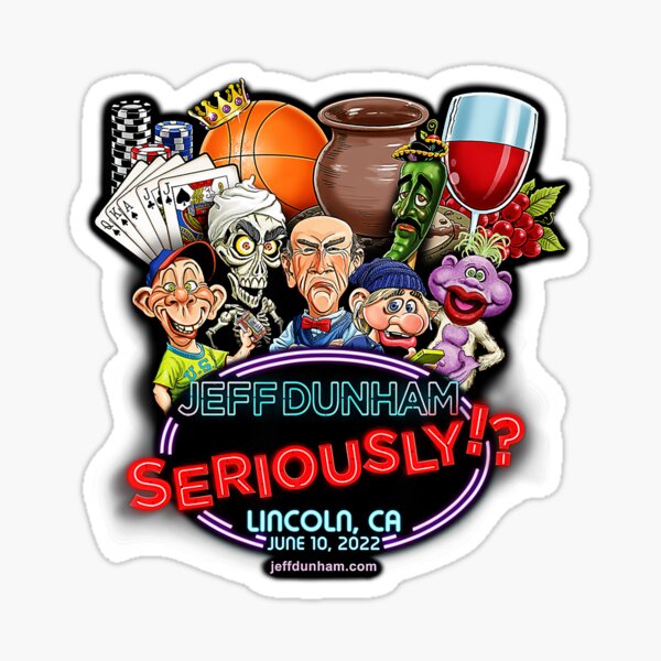 "Jeff Dunham Silence! I Keel You Mineral Achmed" Sticker for Sale by ...