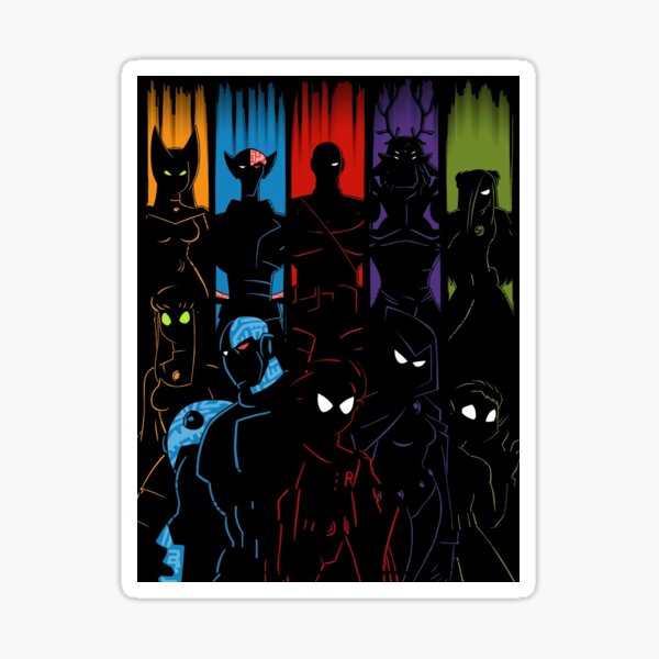 "Teen Titans | Shadow Hero" Sticker for Sale by katerindiu | Redbubble