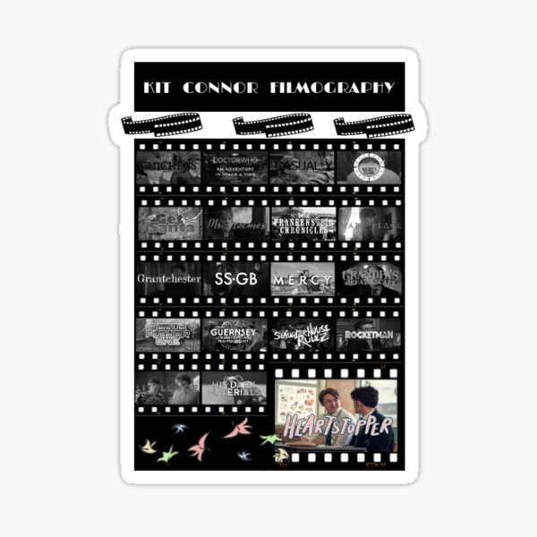 "Kit Connor Filmography (2013-2022)" Sticker by fweakygrande | Redbubble
