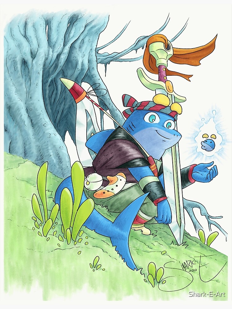 "Shark-E Cocoon Master" Poster for Sale by Shark-E-Art | Redbubble